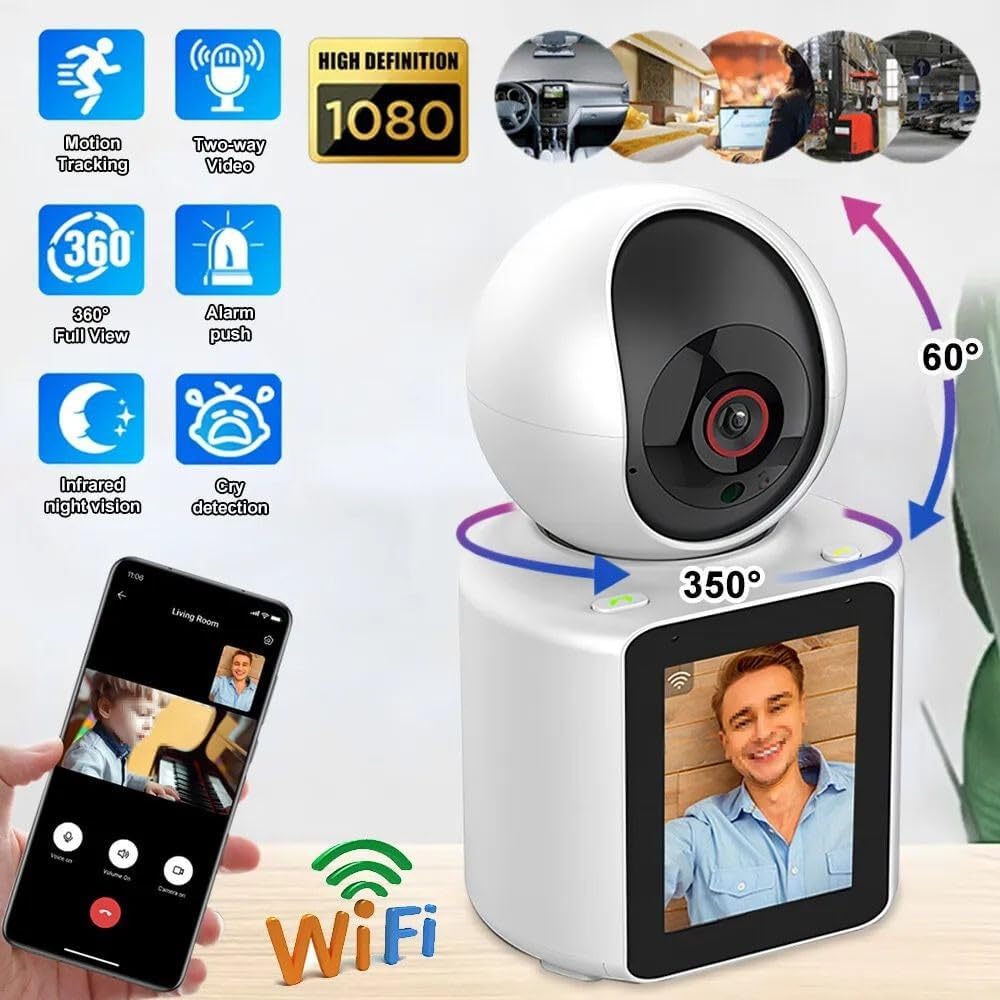 CCTV with Two way video WiFi camera 1080P Video Calling WIFI for Home ...